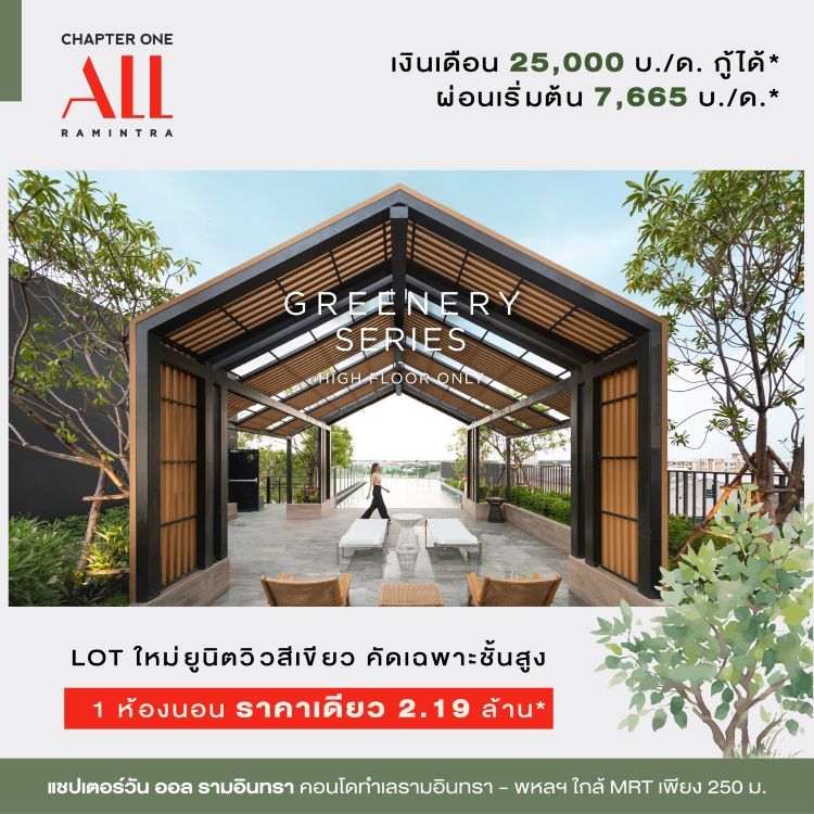 Chapter One All Ramintra คอนโดรามอินทรา-ลาดปลาเค้า | Pruksa